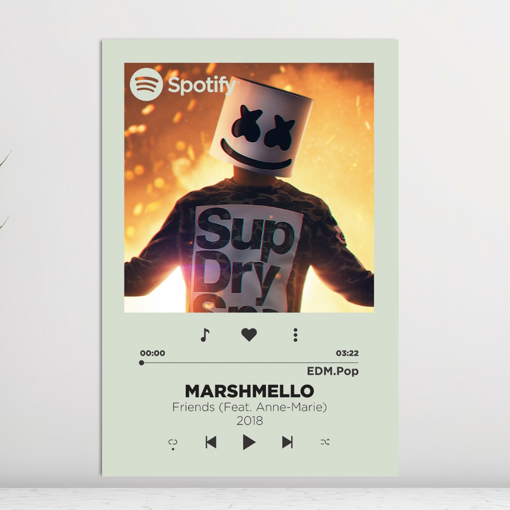 Jual Poster Music Media Player Spotify Custom | Shopee Indonesia