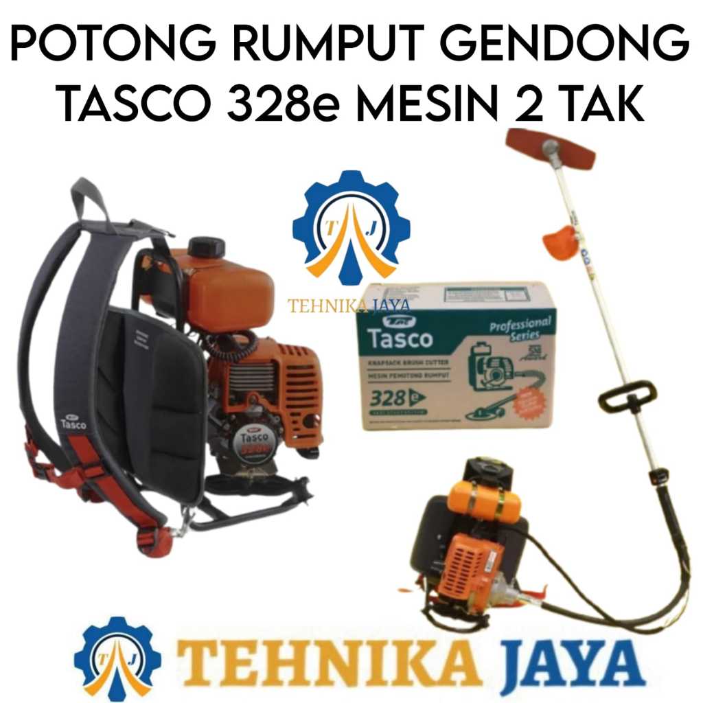 Jual TASCO 328 E Mesin Potong Rumput 32.8cc Brush Cutter Gendong 2 Tak ...