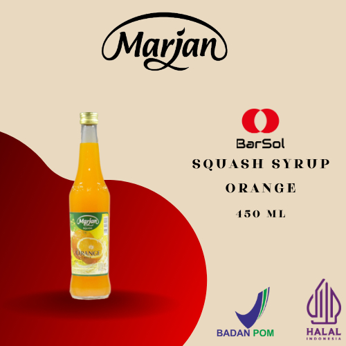 Jual Marjan Syrup Squash Orange (Jeruk) 450 Ml - Barsol Indonesia ...