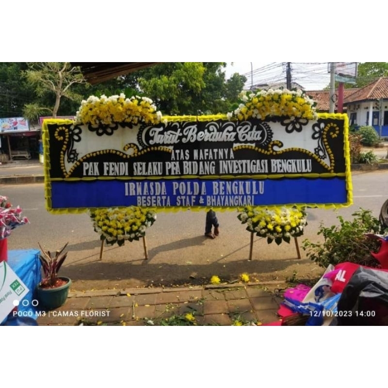 Jual karangan bunga 4 meter untuk wedding,duka cita,pembukaan toko ...