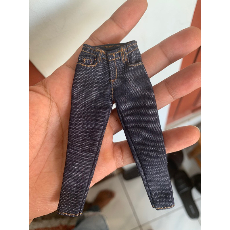 Jual Kitbash 1/12 Celana Jeans Denim Shf, damtoys, figma, Vtoys, ML ...