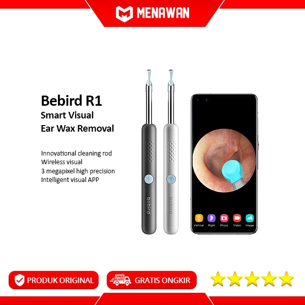 Jual Bebird R1 Smart Visual Ear Wax Removal Korek Kuping Kamera ...