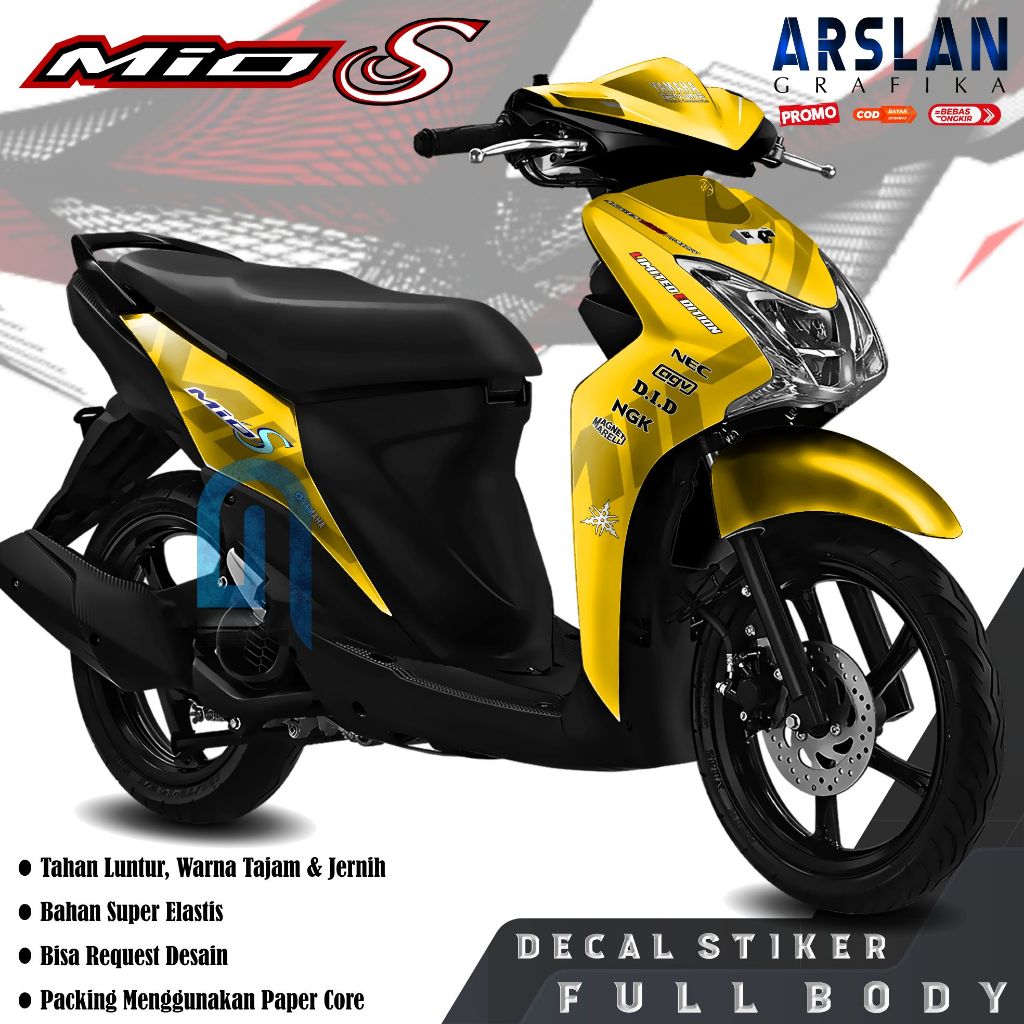 Jual ⭐⭐⭐⭐⭐Decal Mio S Full Body Stiker Yamaha Mio S Full Body Dekal Mio S Full Body Variasi ...