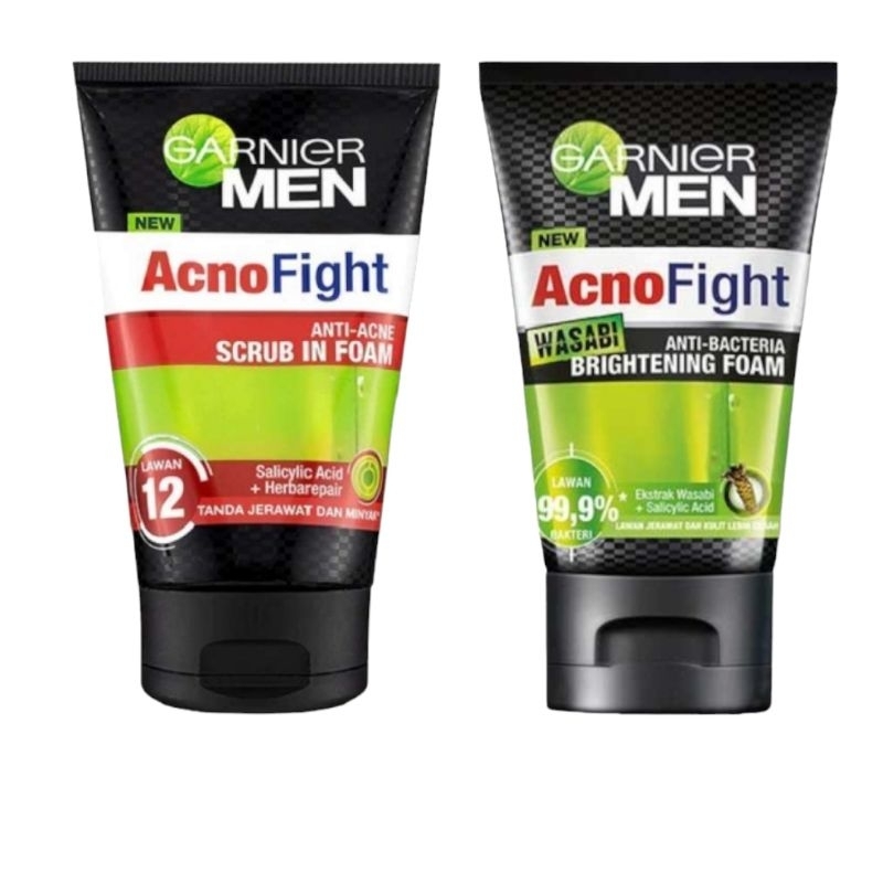 Jual Garnier Men AcnoFight Facial Wash 100 ml | Shopee Indonesia