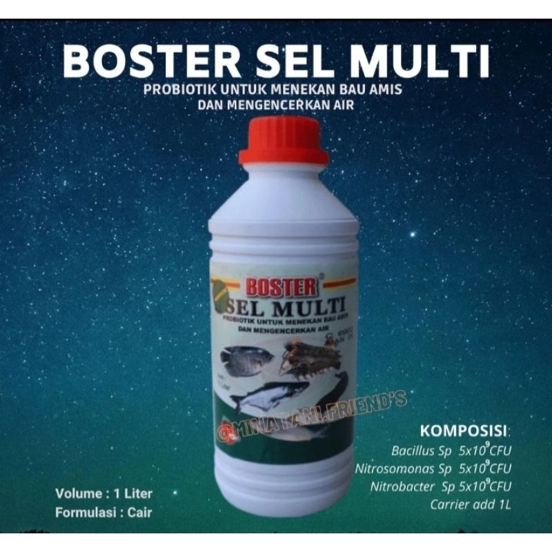Jual Boster Sel Multi 1 liter/probiotik ikan dan udang | Shopee Indonesia