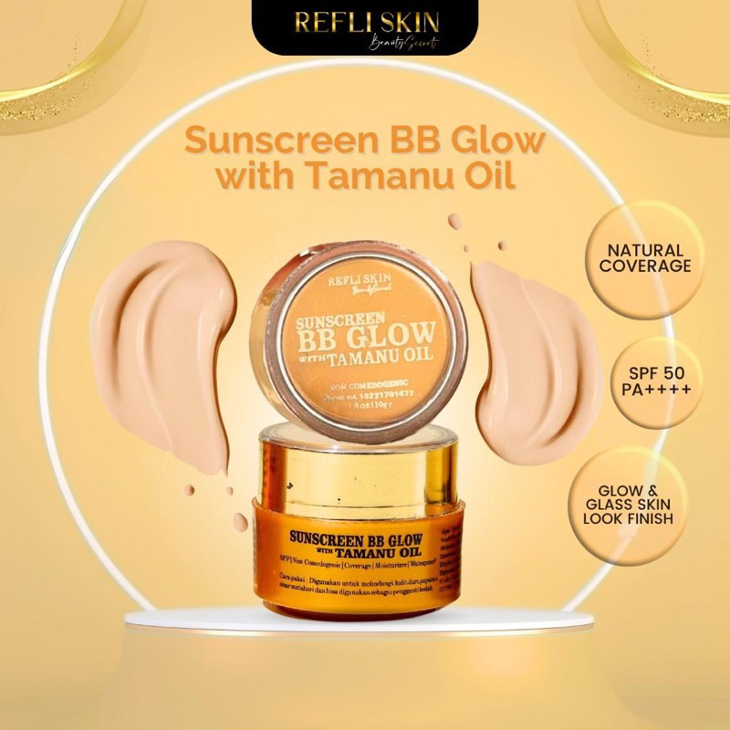 Jual Refli Skin Luxury BB Glow With Tamanu Oil / Refli Skin Sunscreen ...