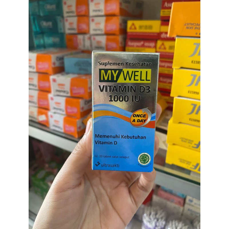 Jual My well Vit D3 1000 IU 20 tablet | Shopee Indonesia