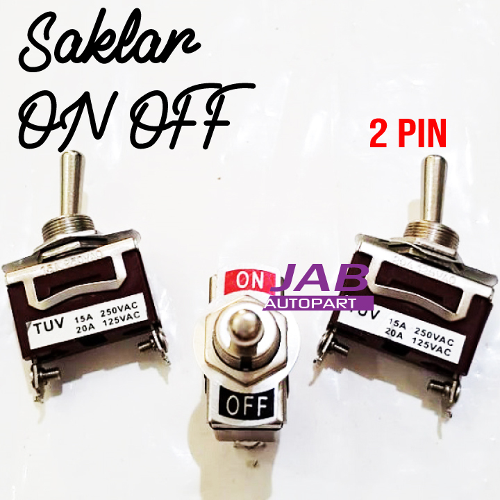 Jual SAKLAR / SWITCH ON OFF BESI 2 PIN | Shopee Indonesia