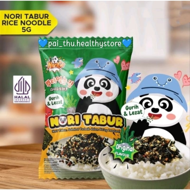 Jual Nori Tabur Rice Noodle Seaweed HALAL- Nori Go Rumput Laut Panggang ...