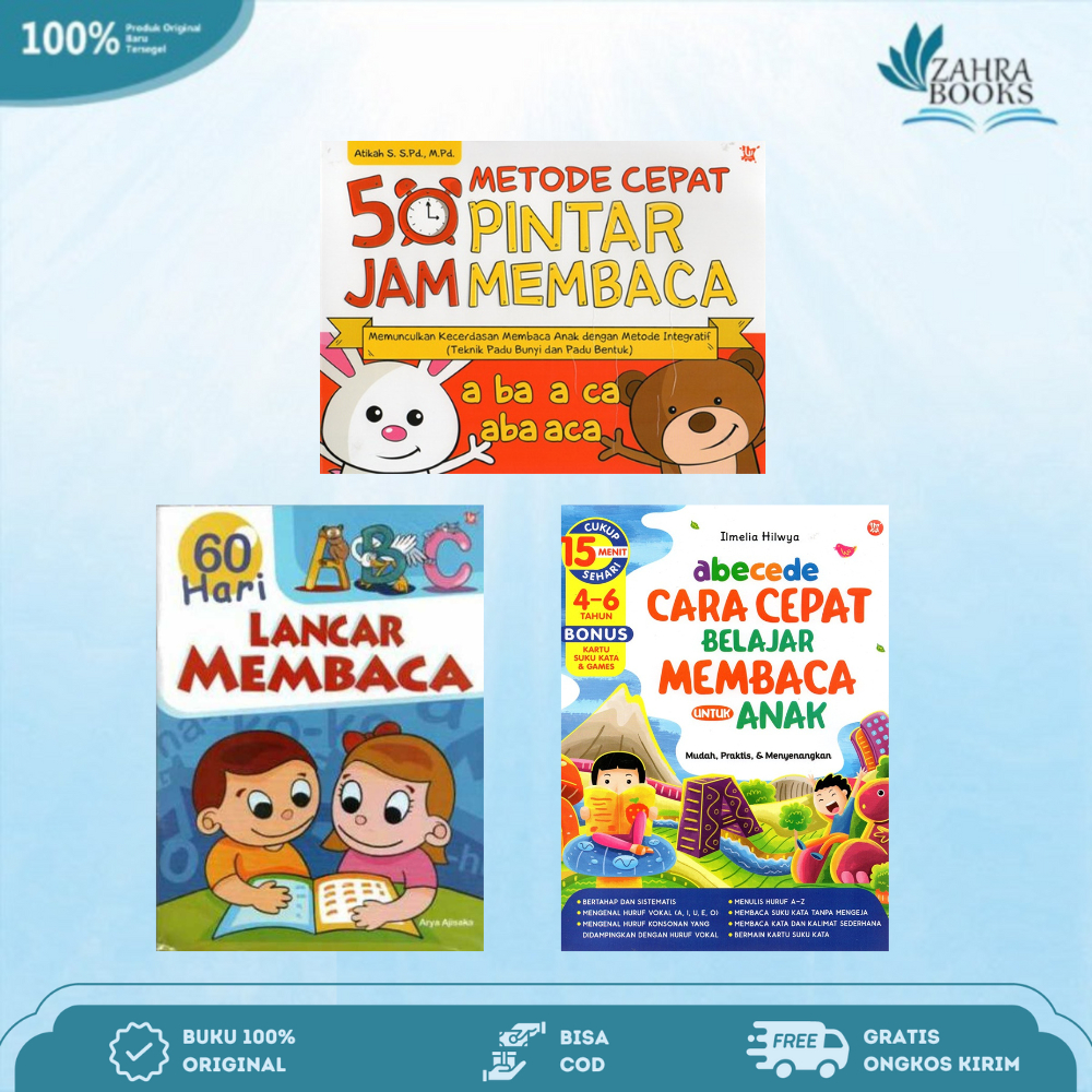 Jual Buku Abc 60 Hari Lancar Membaca, Abecede Cara Cepat Belajar ...