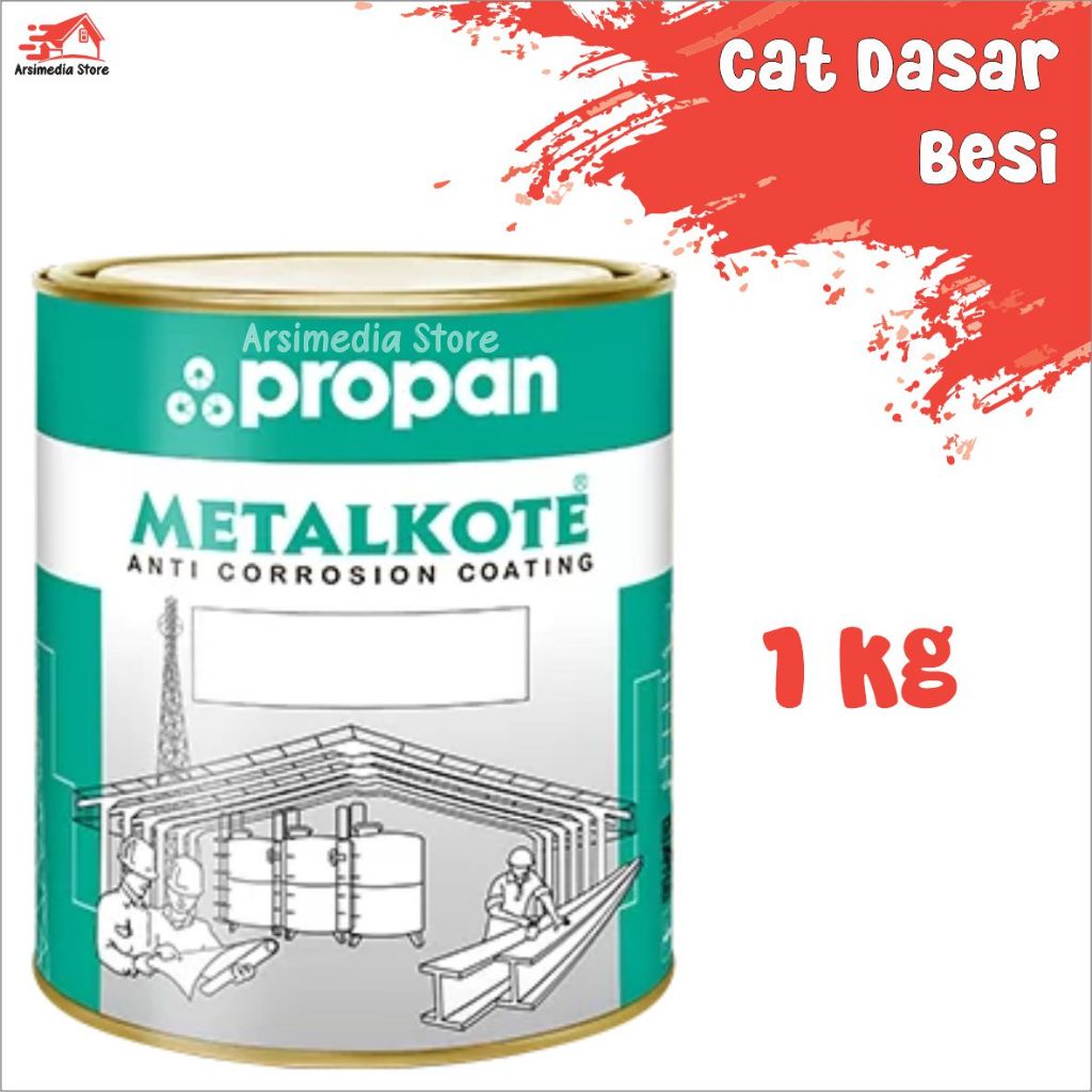 Jual Cat Dasar Besi Propan Metalkote Alkyd Primer AP-291 1kg | Shopee ...