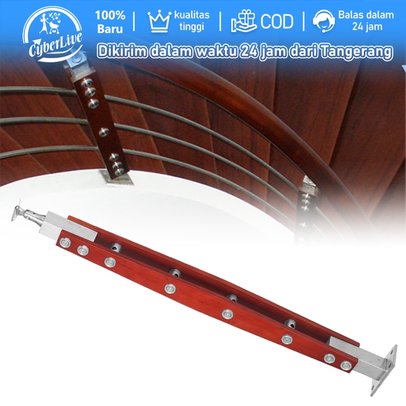 Jual 85cm Railing Tangga Pipa Kombinasi Kayu Jari Jari Minimalis Sus ...