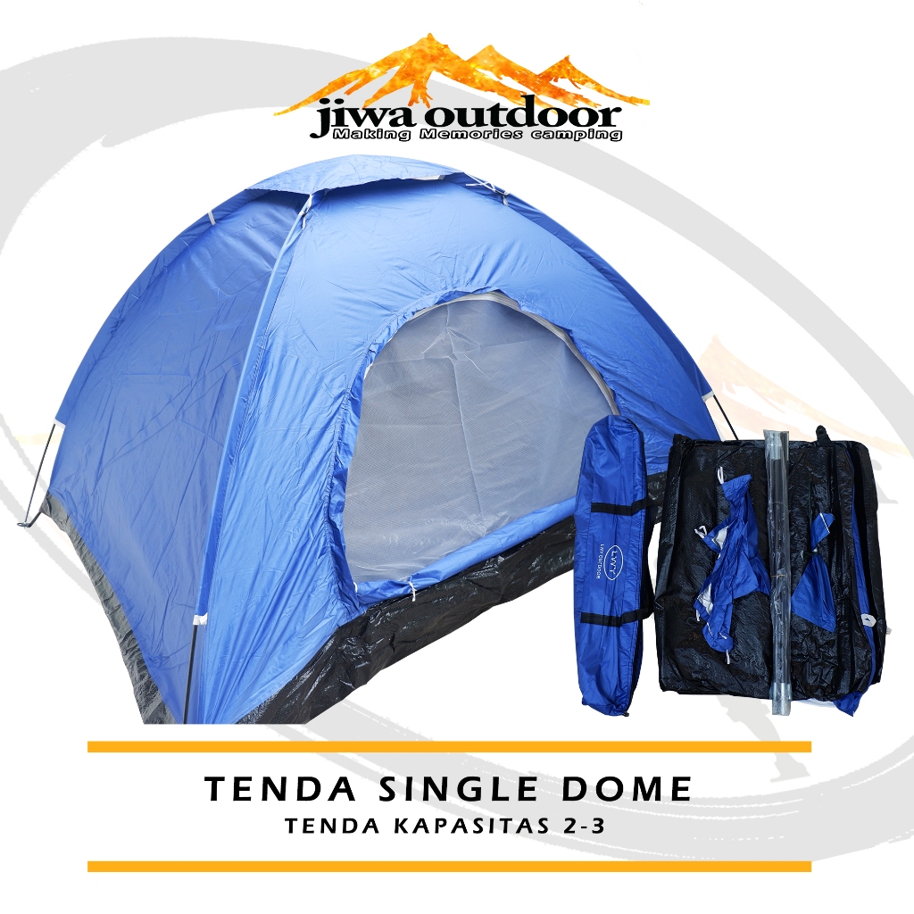 Jual tenda single dome / Tenda ultralight waterproof / kapasitas 2 - 3 ...