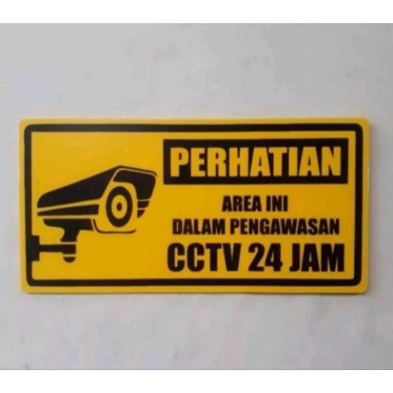 Jual Sign Board Akrilik Awas Cctv 24jam | Shopee Indonesia