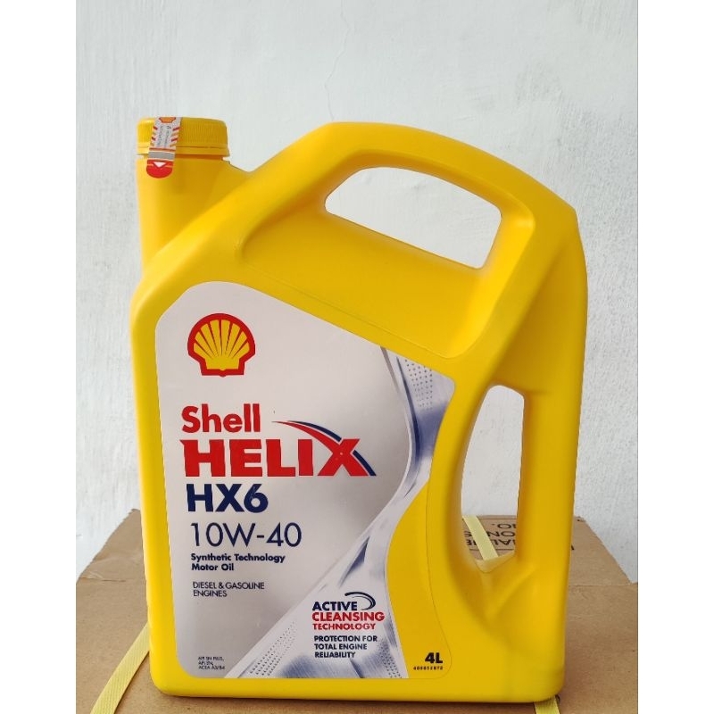 Jual Oli Shell Helix HX6 10w-40 4L 1 galon | Shopee Indonesia