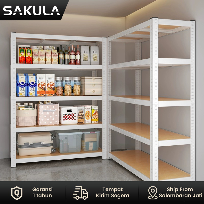 Jual SAKULA Rak Gudang Serbaguna 4/5/6 susun Rak Besi 40x120x200cm ...