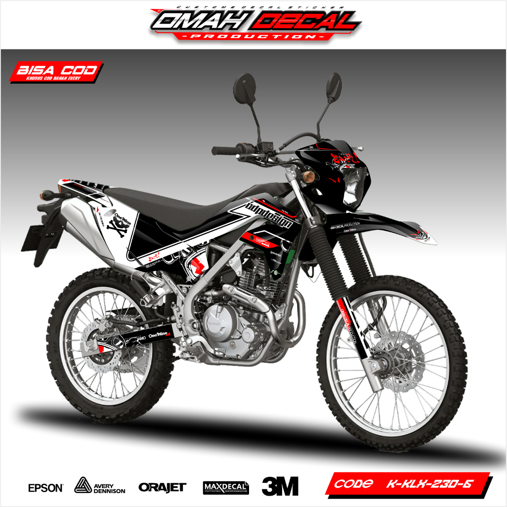 Jual decal sticker KLX 230 L full body premium tebal termurah stiker ...