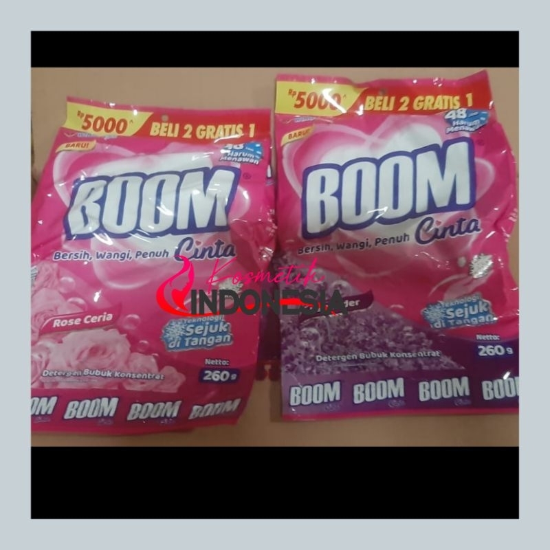Jual BOOM CINTA DETERGENT 260G BELI 2 BONUS 1 (3pcs) | Shopee Indonesia