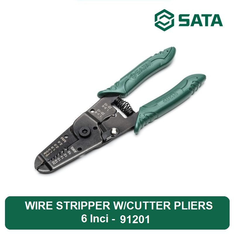 Jual SATA Tools WIRE STRIPPER W/CUTTER PLIERS 6 INCI | Shopee Indonesia