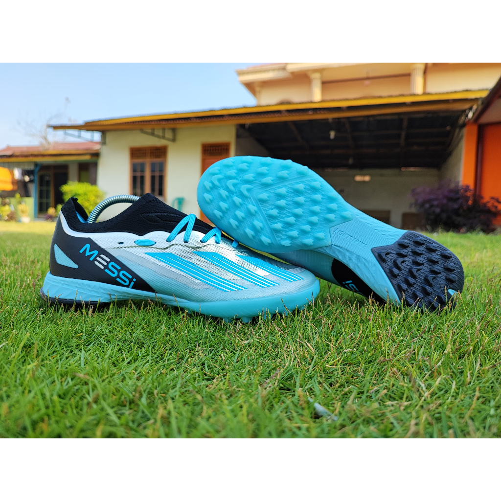Jual adidas Sepatu Futsal X Crazyfast.1 Messi turf Silver Metallic ...