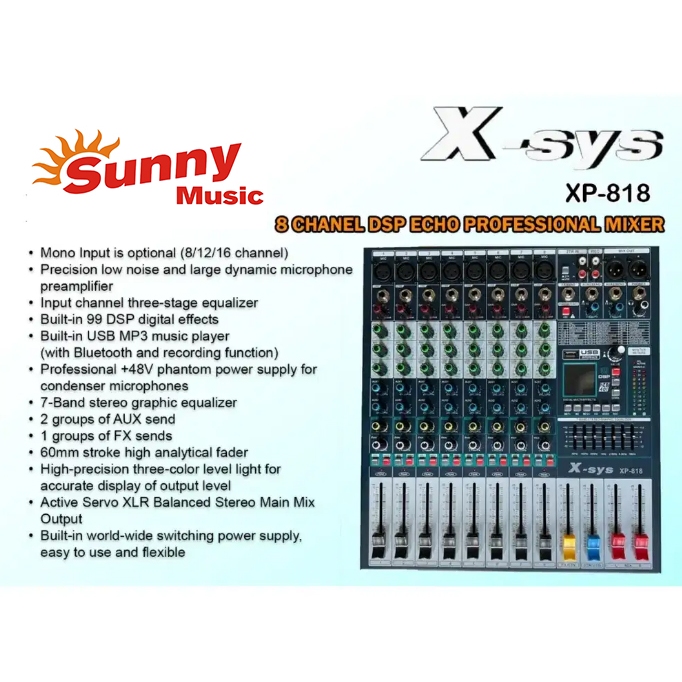 Jual XSYS XP818 Power Mixer XP 818 XP-818 | Shopee Indonesia
