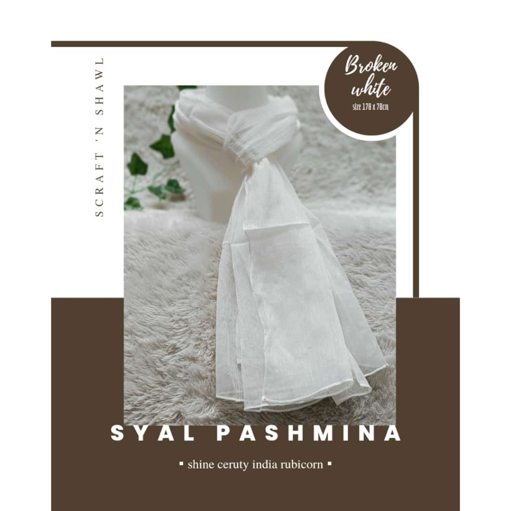 Jual Syal Pashmina Serat Jagung / Selendang Shine Ceruty India | Shopee ...