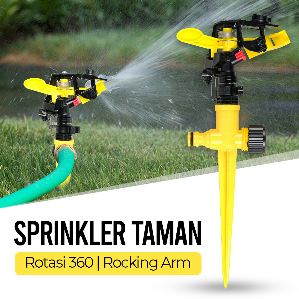 Jual Alat Penyiram Tanaman Sprinkler Taman Ada Fungsi Rotasi 360 - MR ...