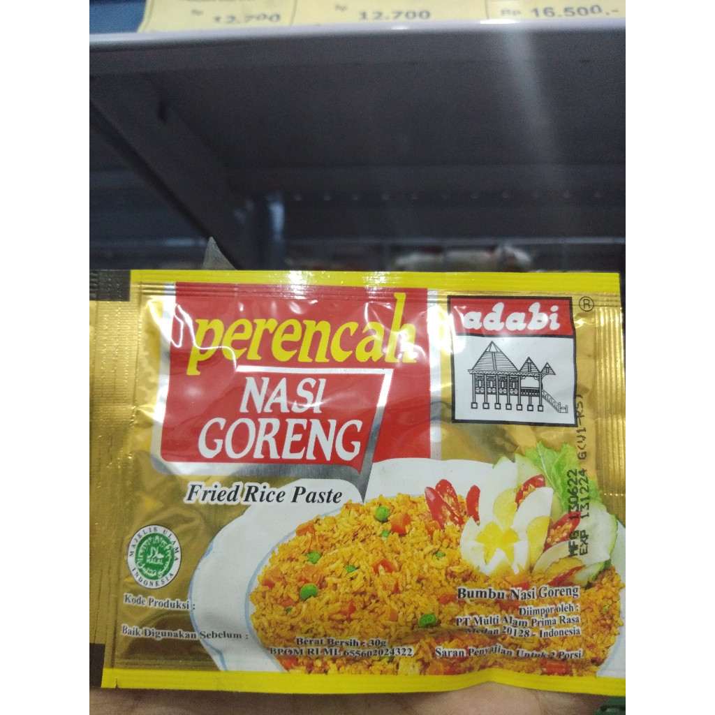 Jual Adabi Bumbu Nasi Goreng Perencah Nasgor - Fried Rice Paste ...