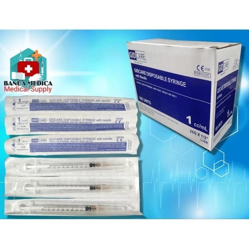 Jual Spuit Gidcare Disposable Syringe satuan | Shopee Indonesia