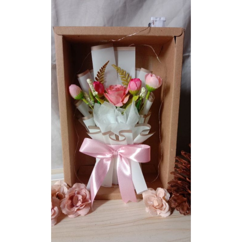 Jual Bucket Flowers Box / Gift Box 22×14 / Kado Valentine / Hadiah ...