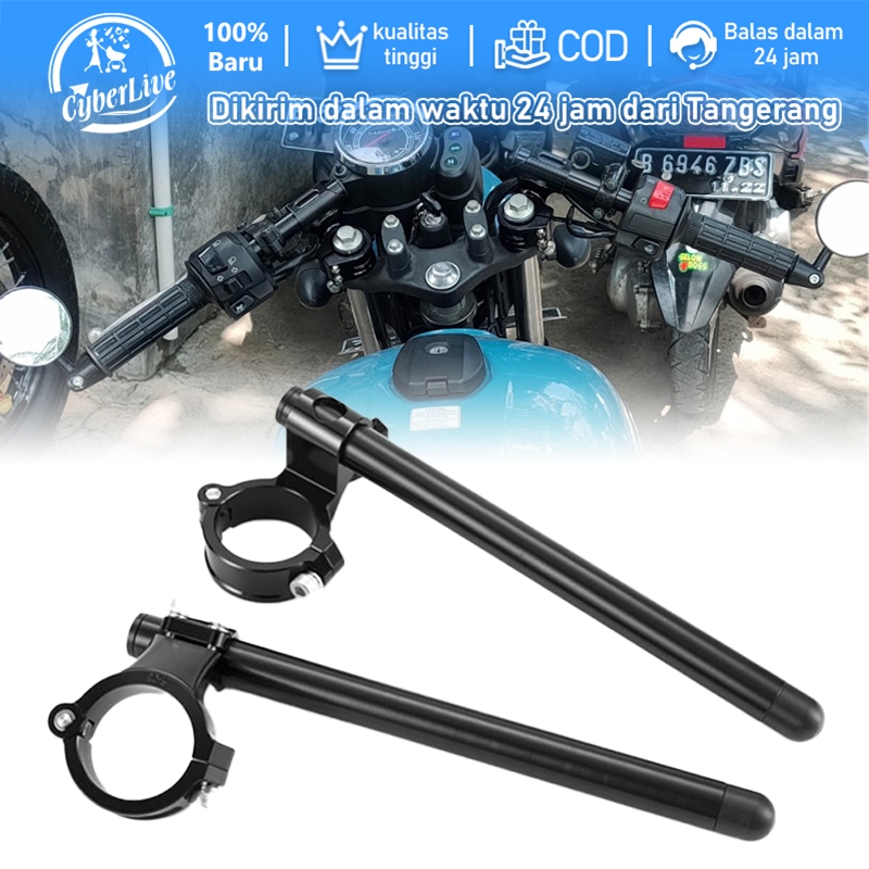 Jual Stang Jepit Motorcycle Universal 7 8 22mm Handlebar Cnc 41mm Clip