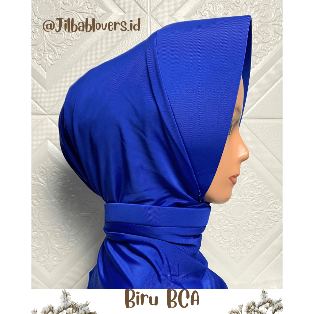 Jual Jilbab Dinas Anti Tembem Murah/Premium BIRU BCA | Shopee Indonesia