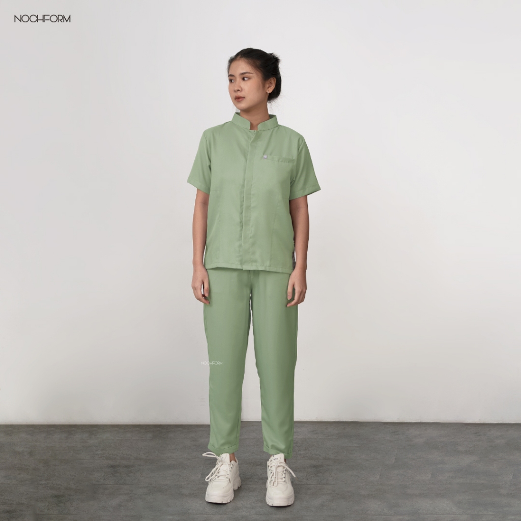 Jual 𝐍𝐎𝐂𝐇 𝐅𝐎𝐑𝐌 Scrub Stretch Way/ Doctor’s Scrub/ Set Baju Celana Jaga ...