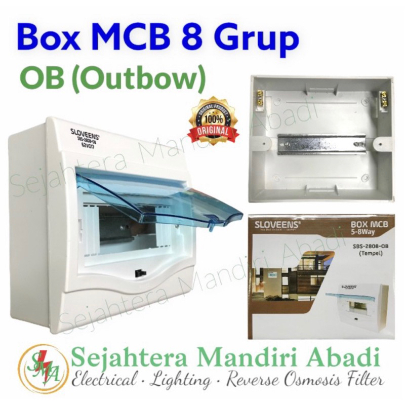 Jual Box MCB 8 Grup Outbow OB Tempel Rumah MCB | Shopee Indonesia