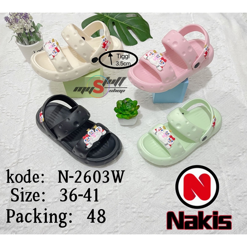 Jual NAKIS Sandal Selop Anak Model Kancing Belakang / Sandal Anak ...