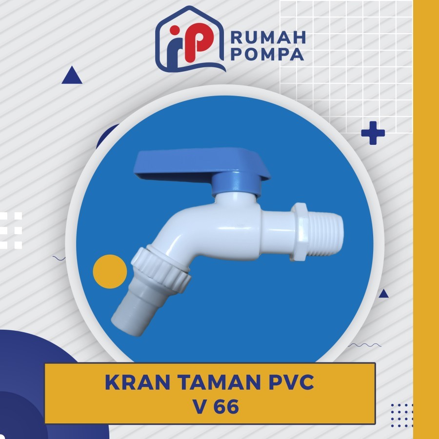 Jual Kran Plastik | Kran Taman PVC 1/2" V66 | Shopee Indonesia