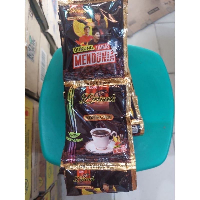 Jual Kopi Luwak HITAM Kopi + Gula PROMO 1 RENCENG ISI 15 SACHET ...