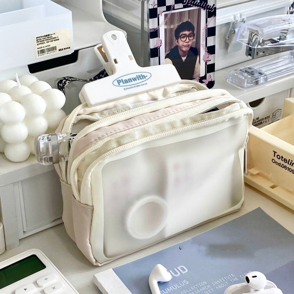 Jual Tempat Pensil ins transparan rubut berkapasitas besar tas pena ...