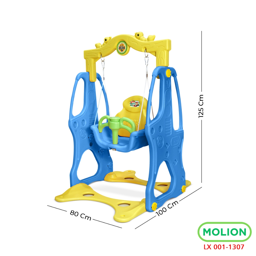 Jual MOLION SNI Perosotan Ayunan Set Karakter Mainan Seluncuran Anak ...
