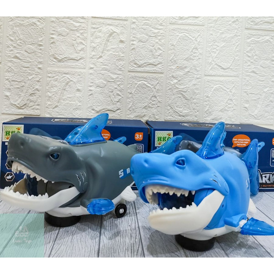 Jual 0201 - mainan robot ikan hiu dengan lagu baby shark doo doo doo ...