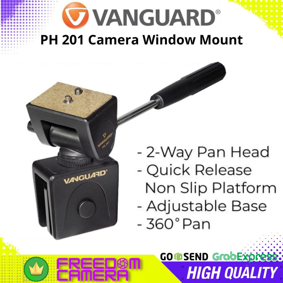 Jual Vanguard PH 201 Camera Window Mount panhead Magnesium Alloy | Shopee Indonesia