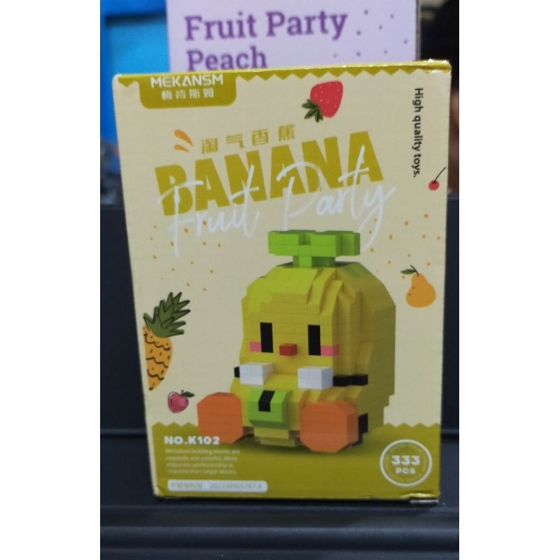 Jual Fruit Party Miniatur Building Blocks, Mainan Balok Susun Seri Buah ...