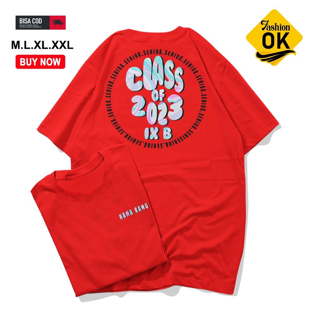 Jual Kaos Kelas Custom Bebas Ganti Foto dan Tulisan | Shopee Indonesia