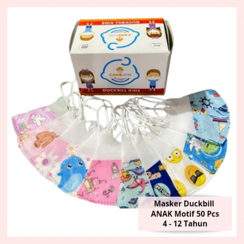 Jual Masker Anak / Masker Duckbill 3 Ply Anak 1 Box isi 50 Pcs | Shopee ...
