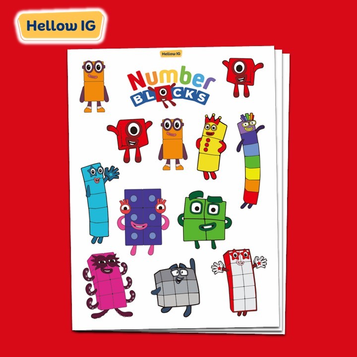 Jual STICKER NUMBER BLOCKS STIKER NUMBERBLOKS MAINAN NUMBER BLOK ...
