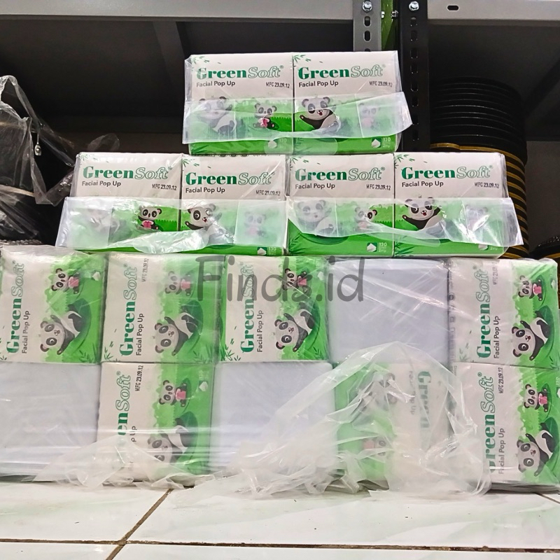 Jual Tisu Green Soft Pop Up 7in1 (1 Pack isi 6 pcs tisu + 1 box tisu ...