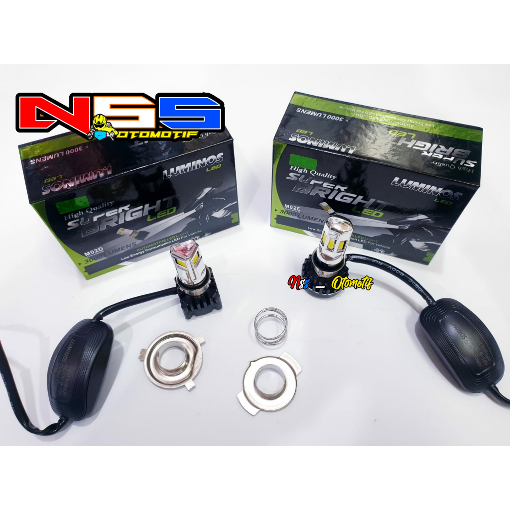 Jual Bolam Lampu depan LED Luminos 3 Sisi Dan 6 Sisi Lampu Depan Motor ...