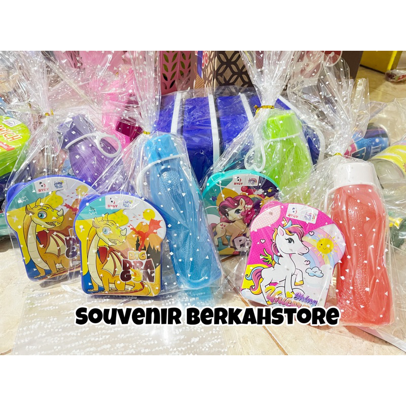 Jual SOUVENIR LB ROTI BIGGY+Botol/Gelas/PAKET ULANG TAHUN ANAK | Shopee ...