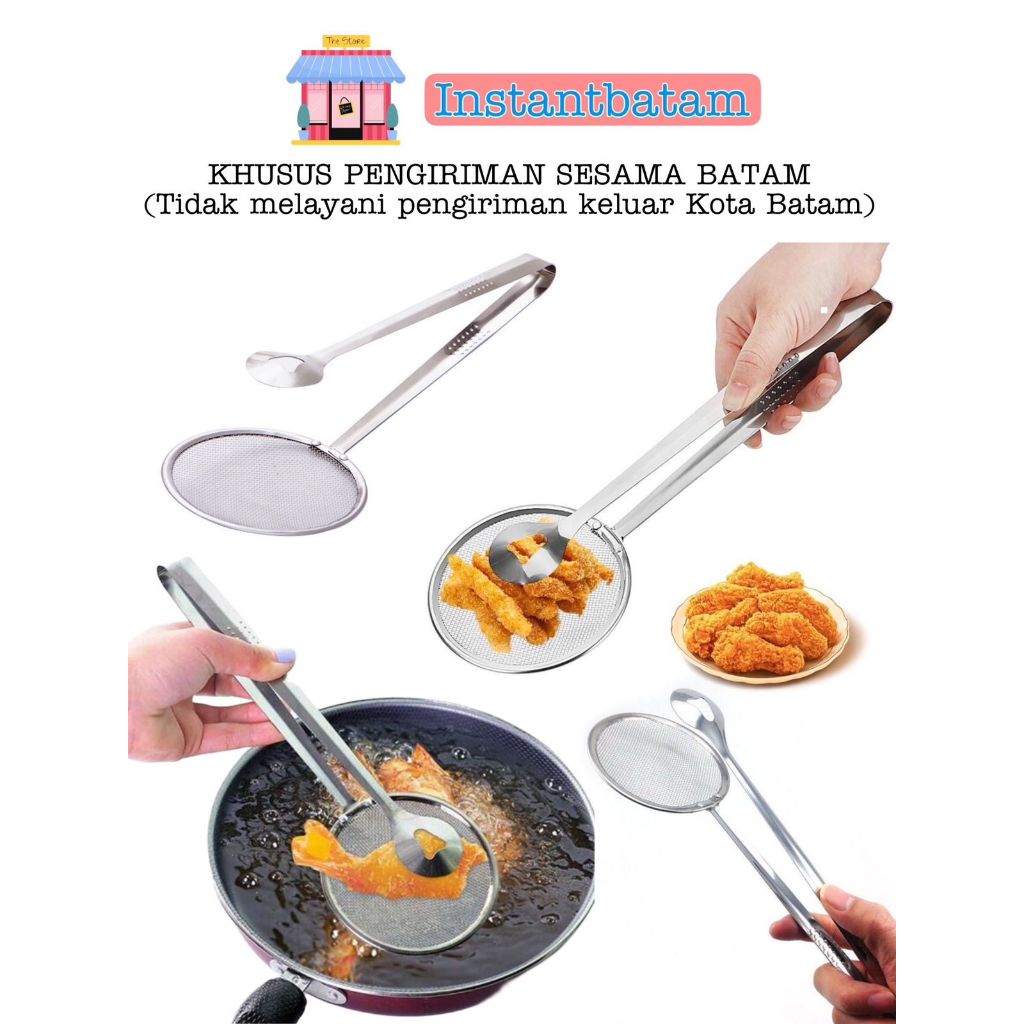 Jual 611 Jepitan Gorengan Dengan Tirisan Minyak 2in1 Alat Pencapit ...