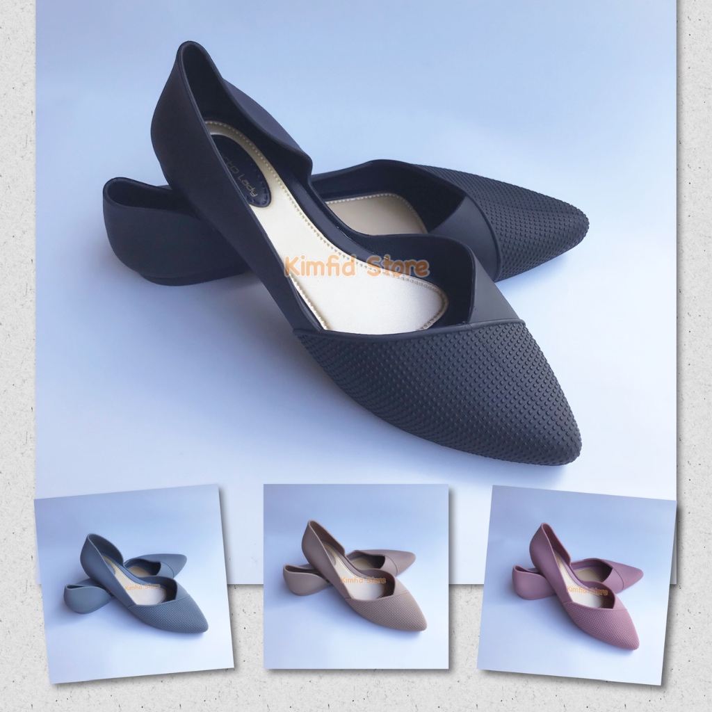 Jual Sepatu slip on karet wanita porto lady PAX | Shopee Indonesia